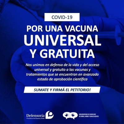 Por una vacuna universal y gratuita contra el covid-19